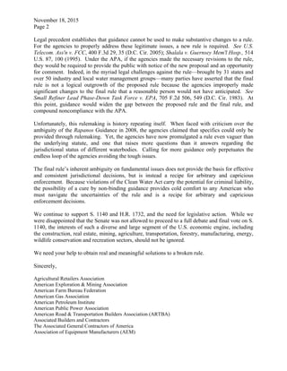 Coalition Letter to House of Representatives on Failure to Advance S ...