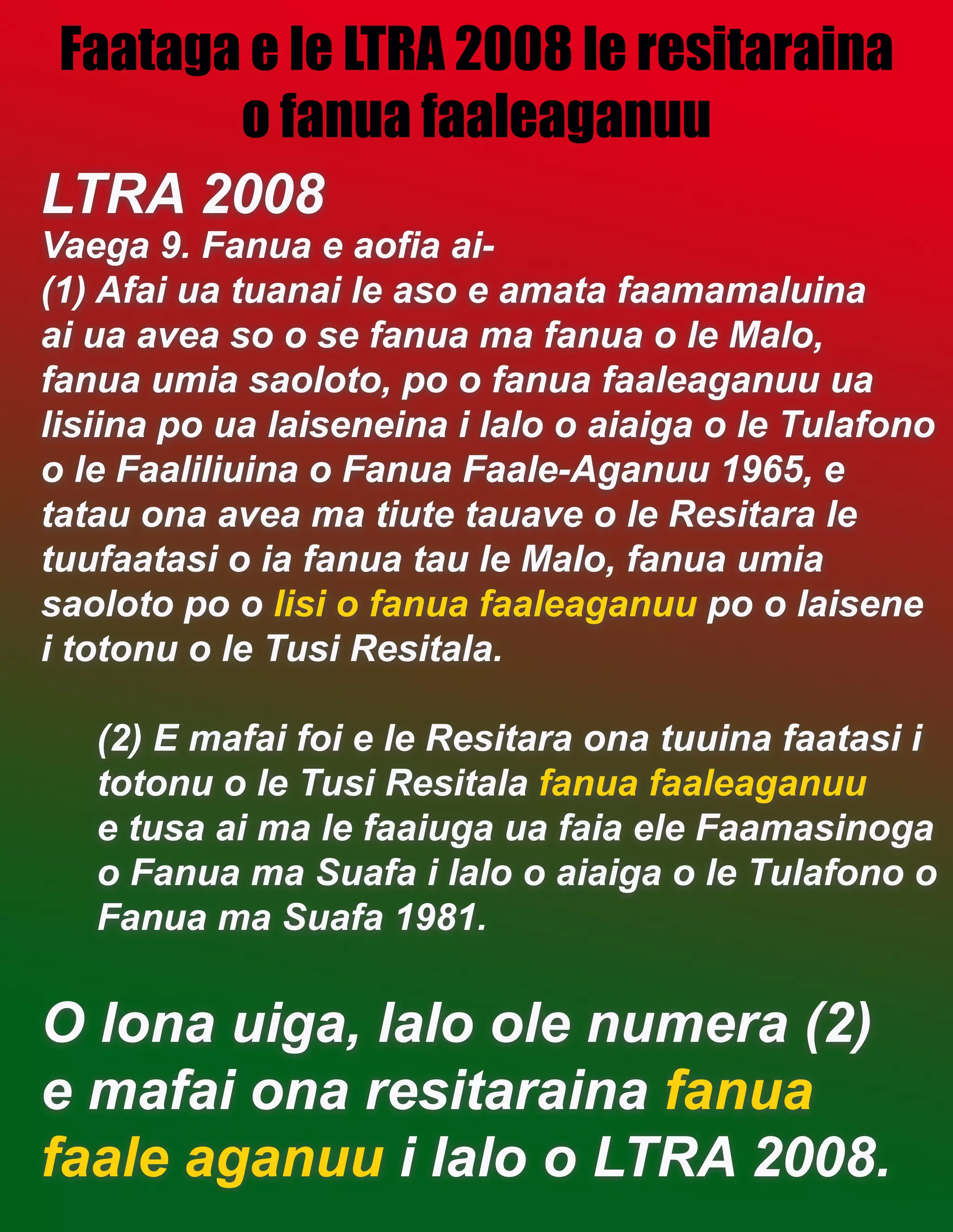 Ltra 2008 explanation | PDF