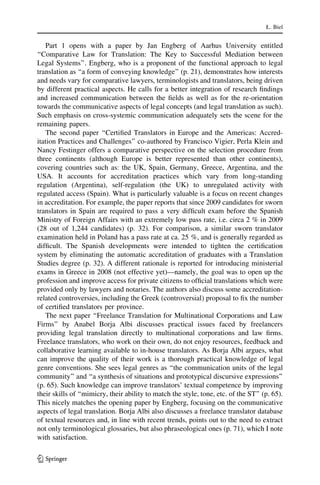 Legal translator as a communicator. A review of Borja Albi and Prieto ...