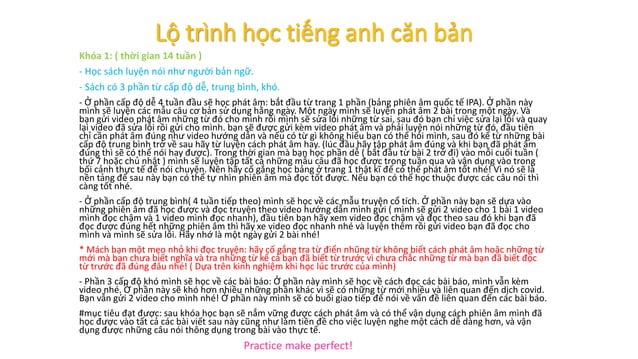 Lộ trình học tiếng anh căn bản.pptx