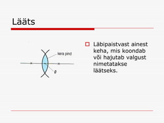 Läätsed ja kujutised | PPTX