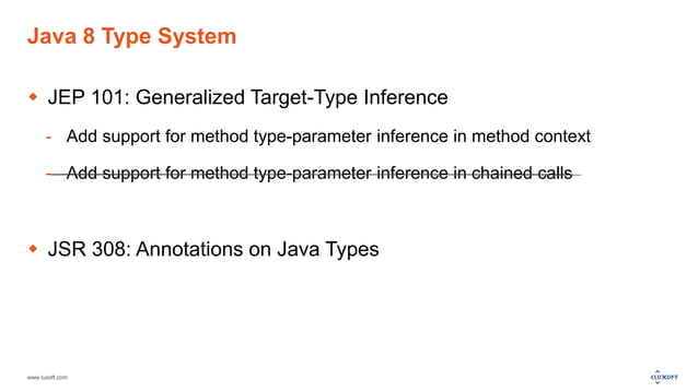 Дмитрий Контрерас «Back to the future: the evolution of the Java Type System» | PPT