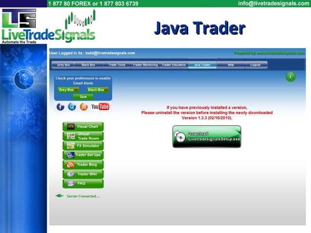 LiveTradeSignals - Overview Of Services | PPT