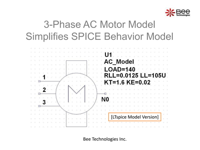 LTspice Symbol of 3 Phase AC Motor Model | PPT