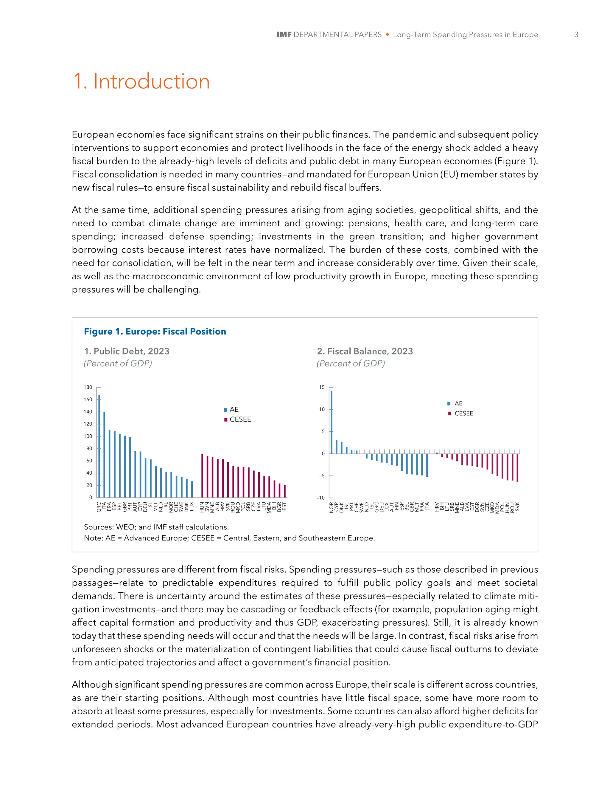 Έκθεση ΔΝΤ «Long-Term Spending Pressures in Europe» | PDF