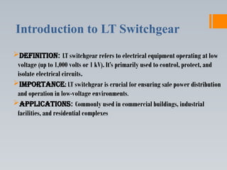 LT SWITCHGEARS AND PROTECTION DEVICES.pptx