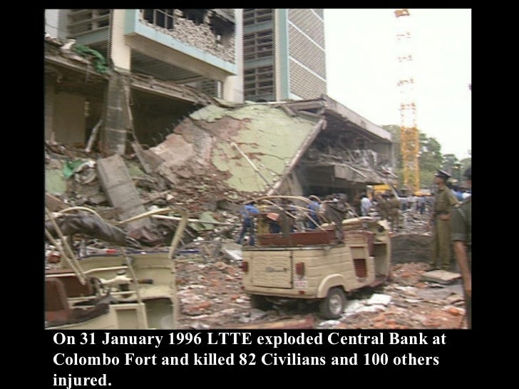 LTTE Terrorist Attacks in Sri Lanka