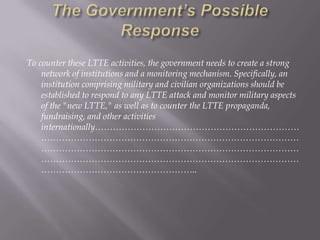 Ltte presentation by R M DILAWAR | PPTX