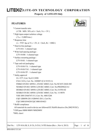 Original Opto PC816 EL816 LTV816 LTV-816 816C 816 DIP-4 New | PDF
