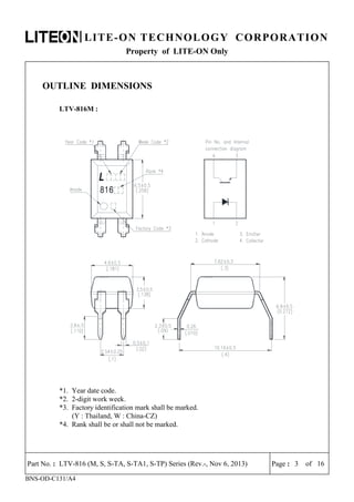 Original Opto PC816 EL816 LTV816 LTV-816 816C 816 DIP-4 New | PDF