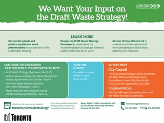City of Toronto - Long Term Waste Management Strategy - Phase 3 ...