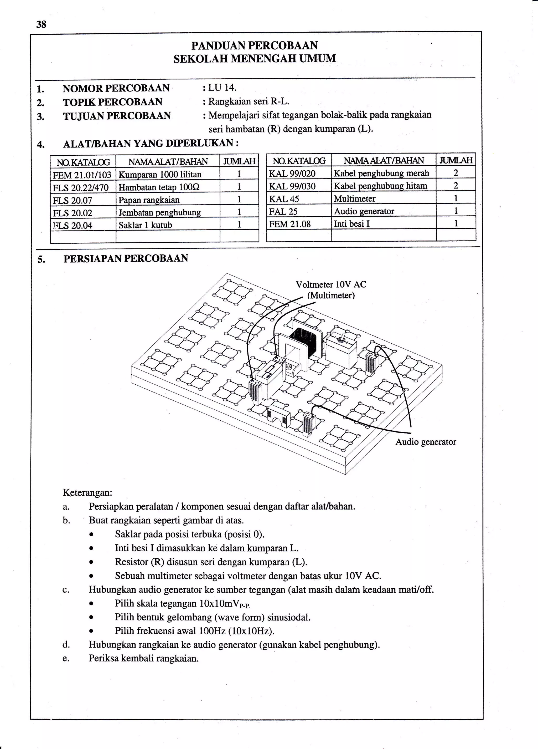 Lu 14 rangkaian seri RL | PDF