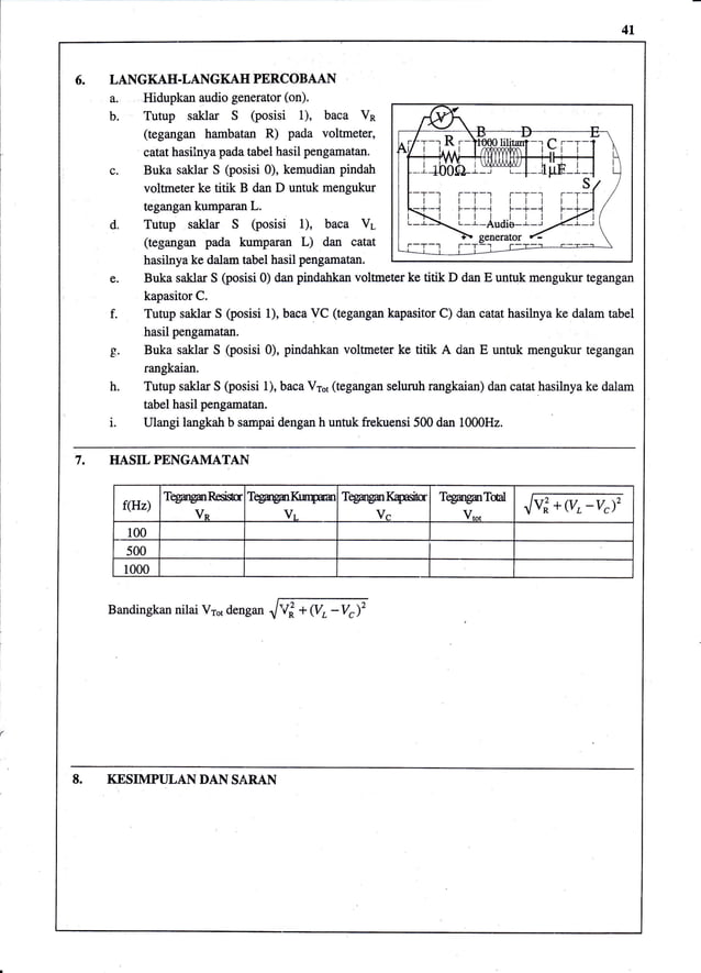 Lu 15 rangkaian seri RLC | PDF