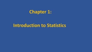Lu2 introduction to statistics | PPT