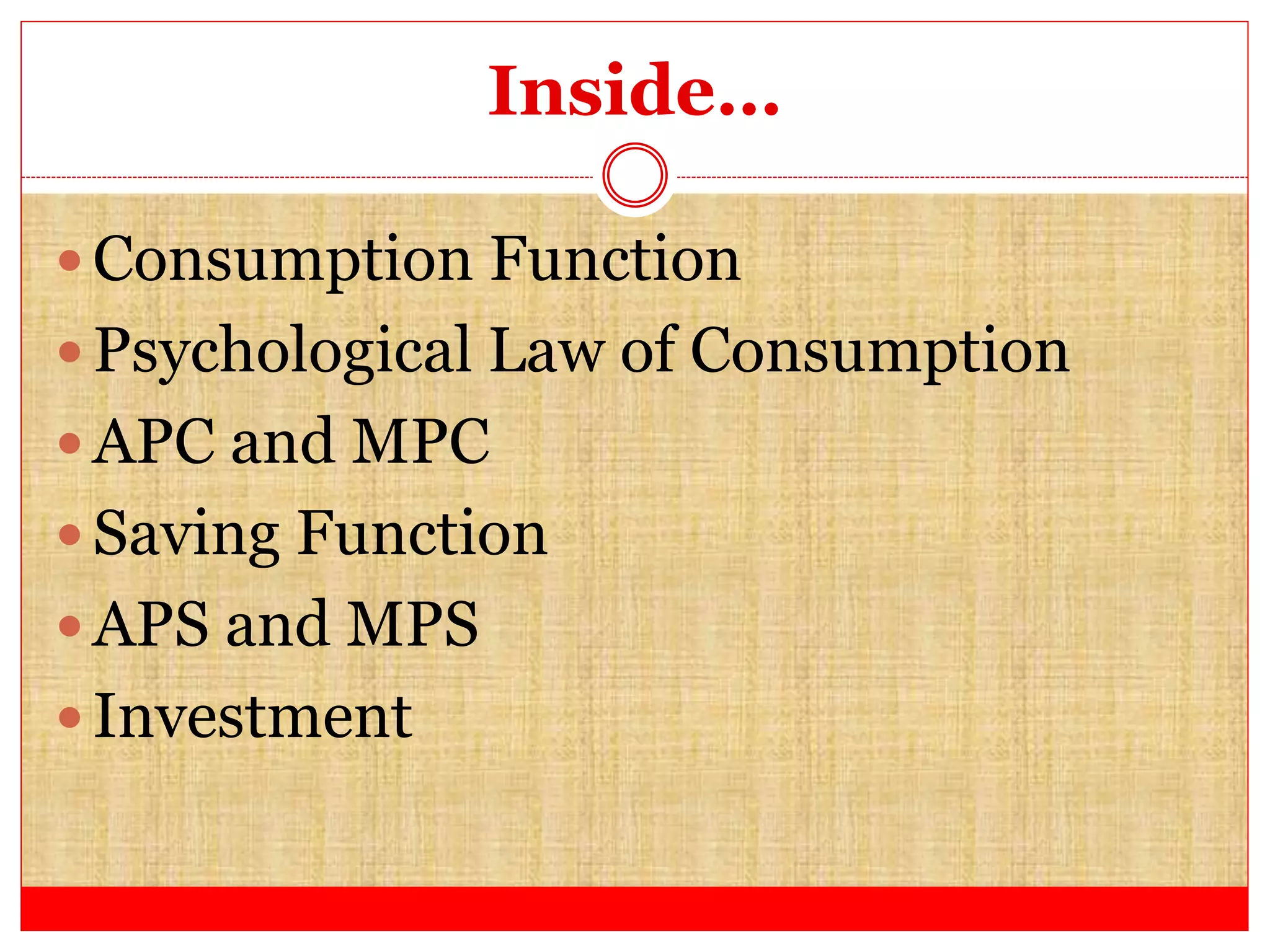 Consumption, Saving and Investment.pptx