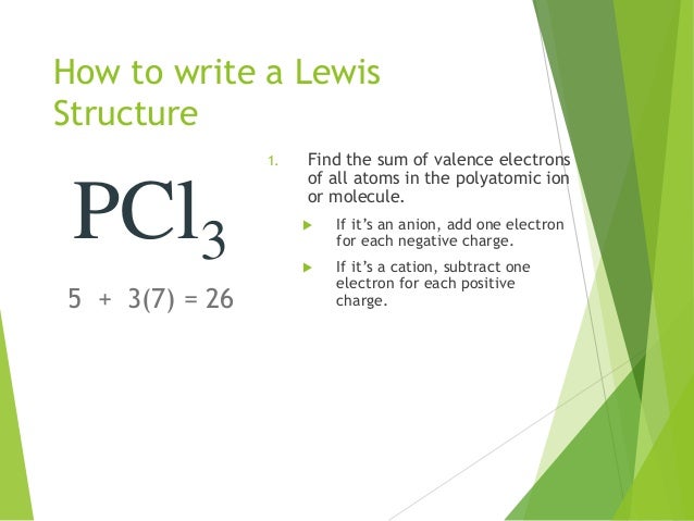 Explain How To Draw The Lewis Structure For Pcl3 Studycom