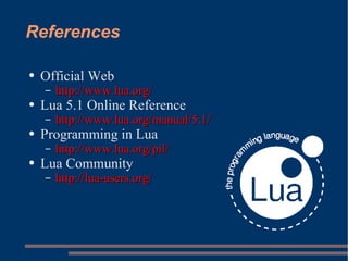 Lua by Ong Hean Kuan | PPT
