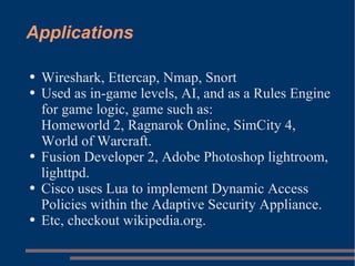 Lua by Ong Hean Kuan | PPT