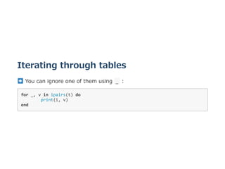 Lua introduction | PDF