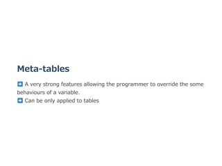 Lua introduction | PDF