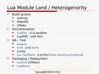 Lua and its Ecosystem | PDF
