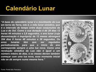 Lua (fases e calendário lunar) | PPTX