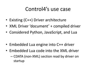 Script up your application with Lua! -- RyanE -- OpenWest 2014 | PPT ...