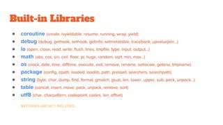 Lua — Introduction | PPT