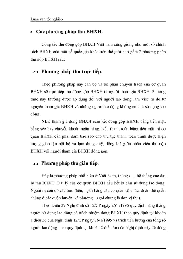 Kiến nghị và giải pháp nhằm nâng cao hiệu quả của công tác thu BHXH ở Việt Nam | PDF