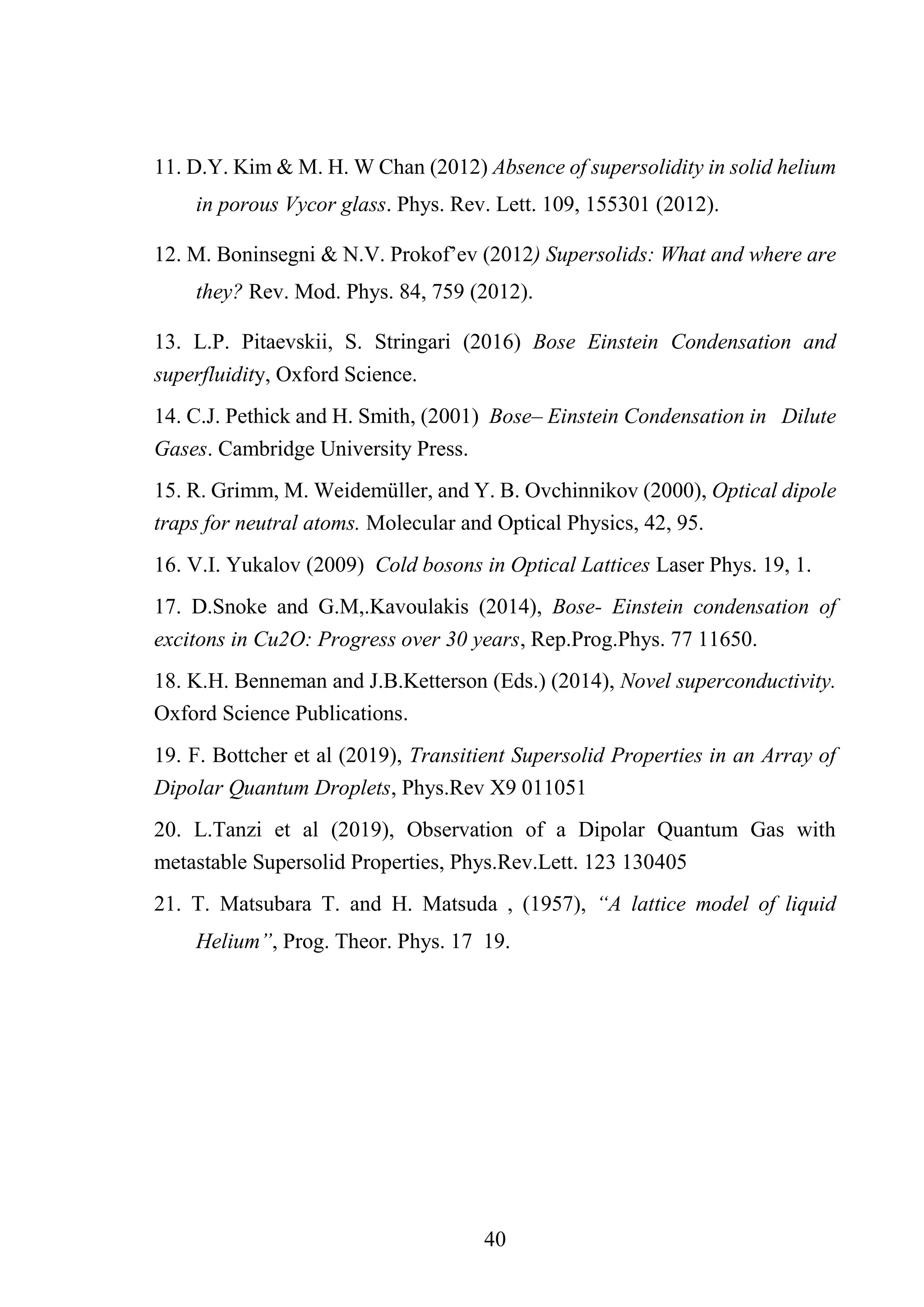 Luận án: Ngưng tụ Bose – Einstein, siêu chảy và siêu tinh thể, HAY | PDF