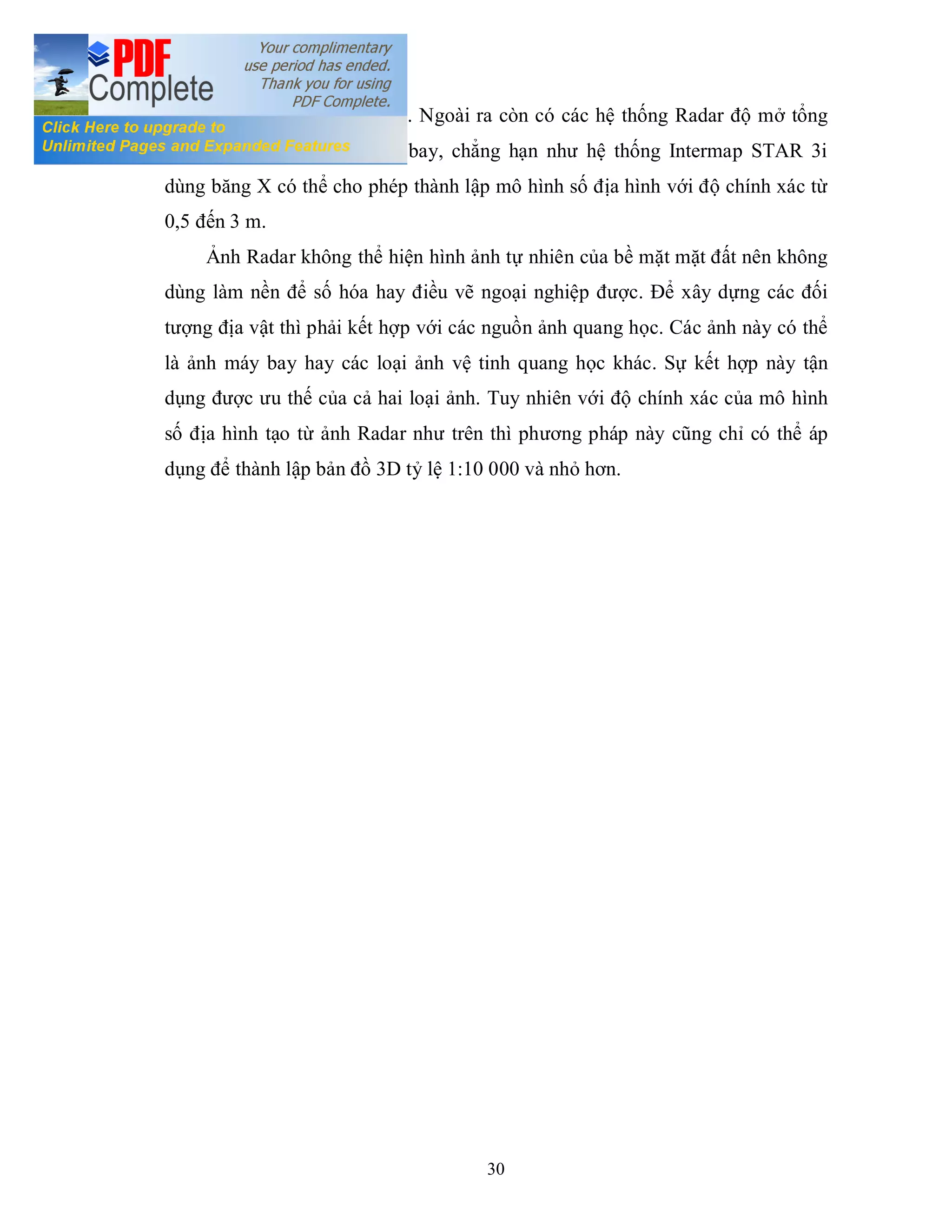 Đề tài: Ứng dụng công nghệ Lidar thành lập bản đồ 3D ở đô thị, 9đ | PDF