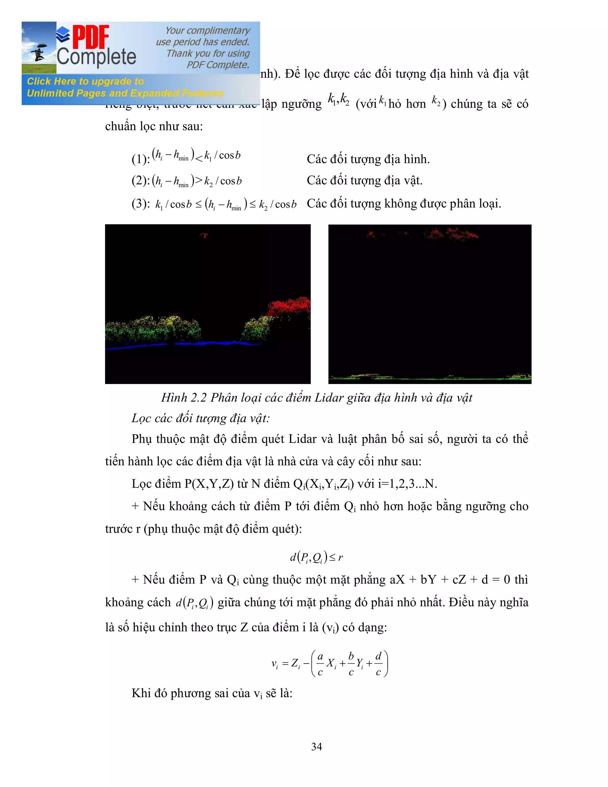 Đề tài: Ứng dụng công nghệ Lidar thành lập bản đồ 3D ở đô thị, 9đ | PDF