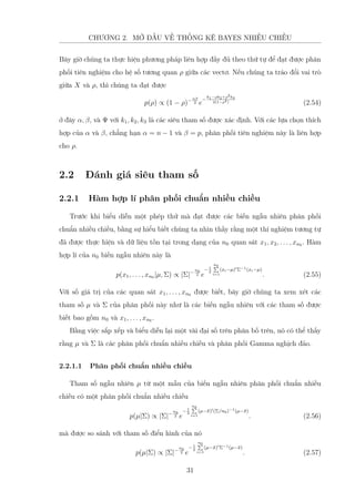 Luận văn: Thống kê Bayes nhiều chiều và ứng dụng của nó, 9đ | PDF