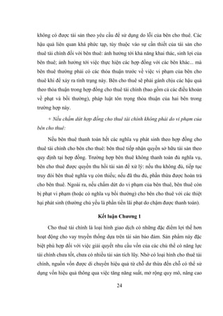 Luận văn: Chấm dứt hợp đồng cho thuê tài chính theo pháp luật | PDF