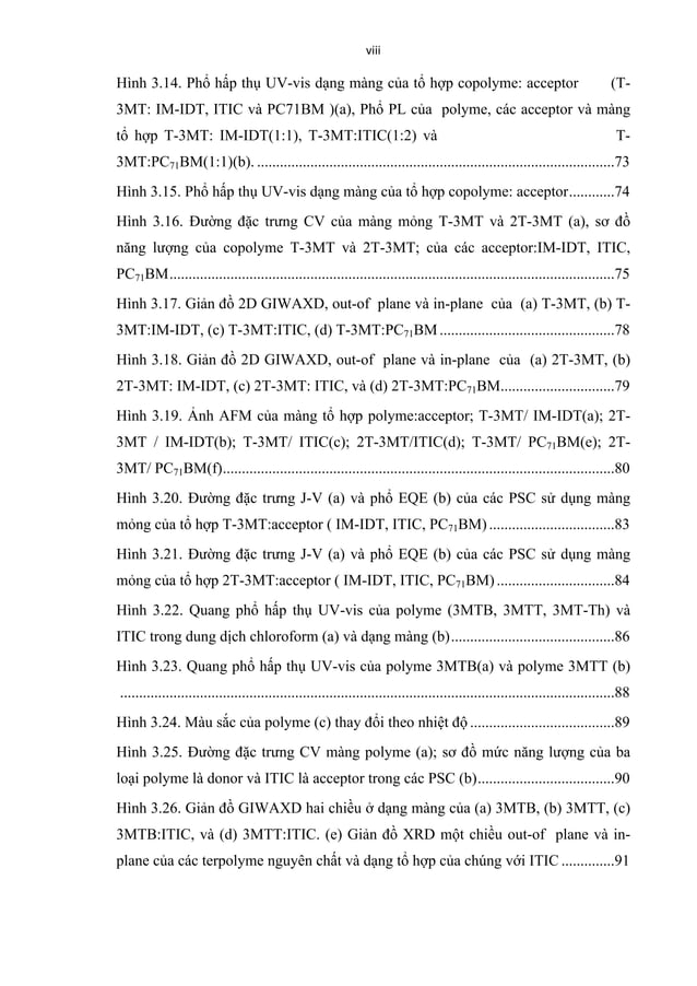 Nghiên cứu vật liệu bán dẫn hữu cơ ứng dụng trong quang điện tử - Gửi miễn phí qua zalo ...