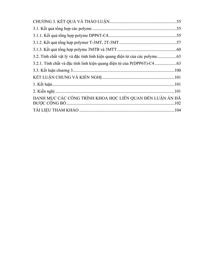 Nghiên cứu vật liệu bán dẫn hữu cơ ứng dụng trong quang điện tử - Gửi miễn phí qua zalo ...