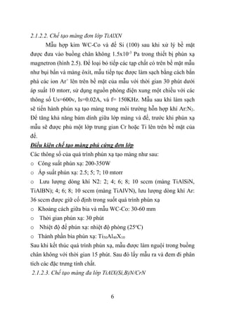 Tính chất của màng phủ nitrua trên nền hợp kim cứng WC-Co, HAY - Gửi ...