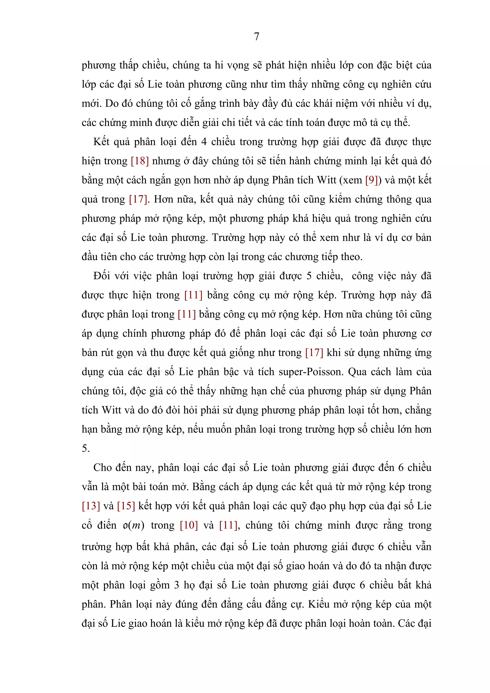 Đại số Lie toàn phương giải được đến 6 chiều và chiều toàn phương | PDF