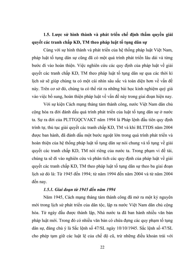 Luận văn: Giải quyết tranh chấp kinh doanh, thương mại theo luật | PDF