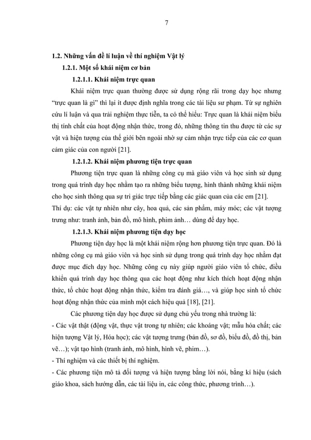 Luận văn: Sử dụng thí nghiệm hỗ trợ quá trình dạy học Vật lý 10 | PDF