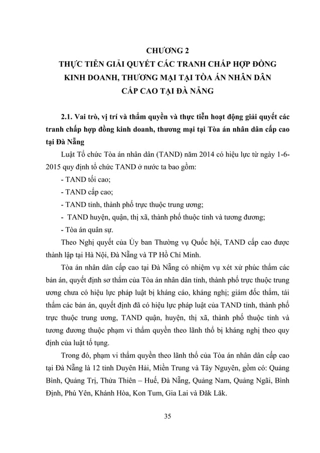 Luận văn: Giải quyết tranh chấp hợp đồng kinh doanh, thương mại | PDF