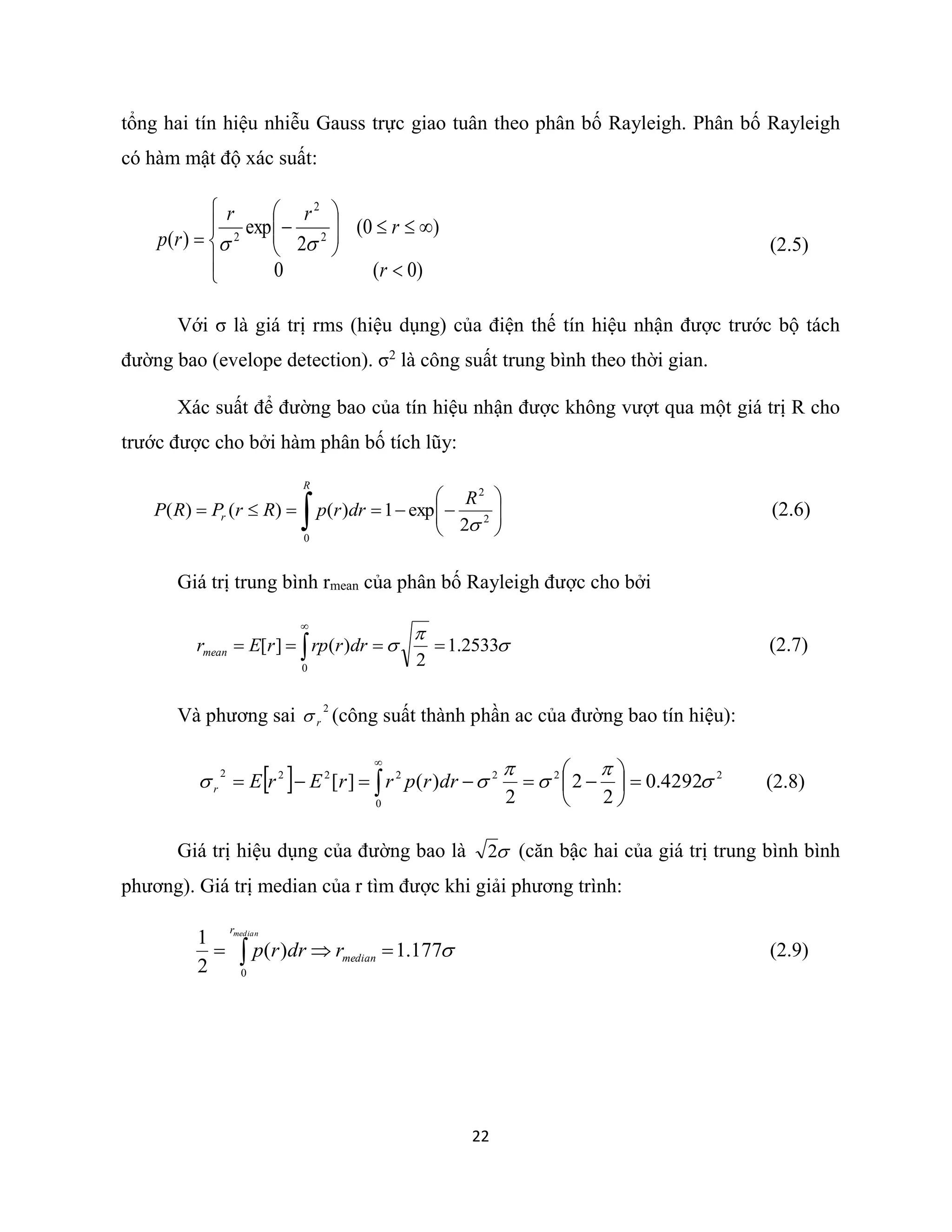 Đề tài: Mô phỏng kênh truyền vô tuyến số bằng matlab, 9đ | PDF