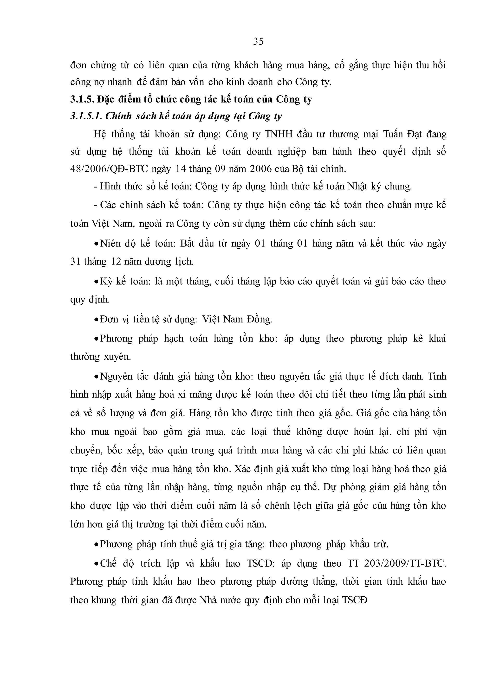 Đề tài: Kế toán nguyên vật liệu tại Công ty Thương mại Tuấn Đạt | DOCX