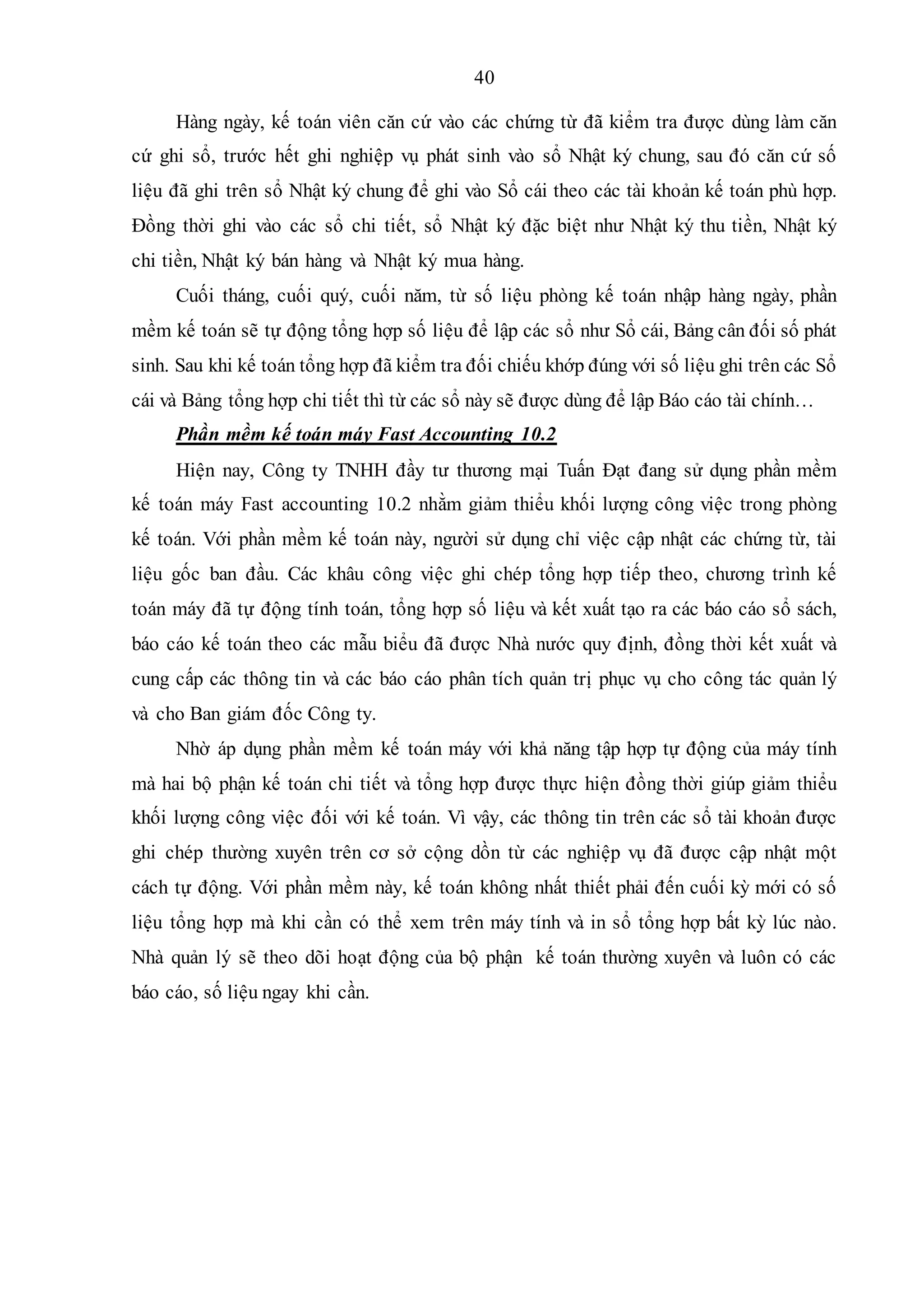 Đề tài: Kế toán nguyên vật liệu tại Công ty Thương mại Tuấn Đạt | DOCX