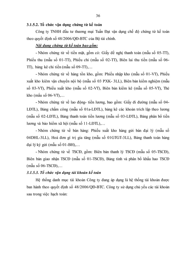 Đề tài: Kế toán nguyên vật liệu tại Công ty Thương mại Tuấn Đạt | DOCX