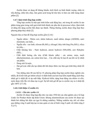 Luận văn: Tổng hợp zeolite 4A từ cao lanh, HAY, 9đ | PDF