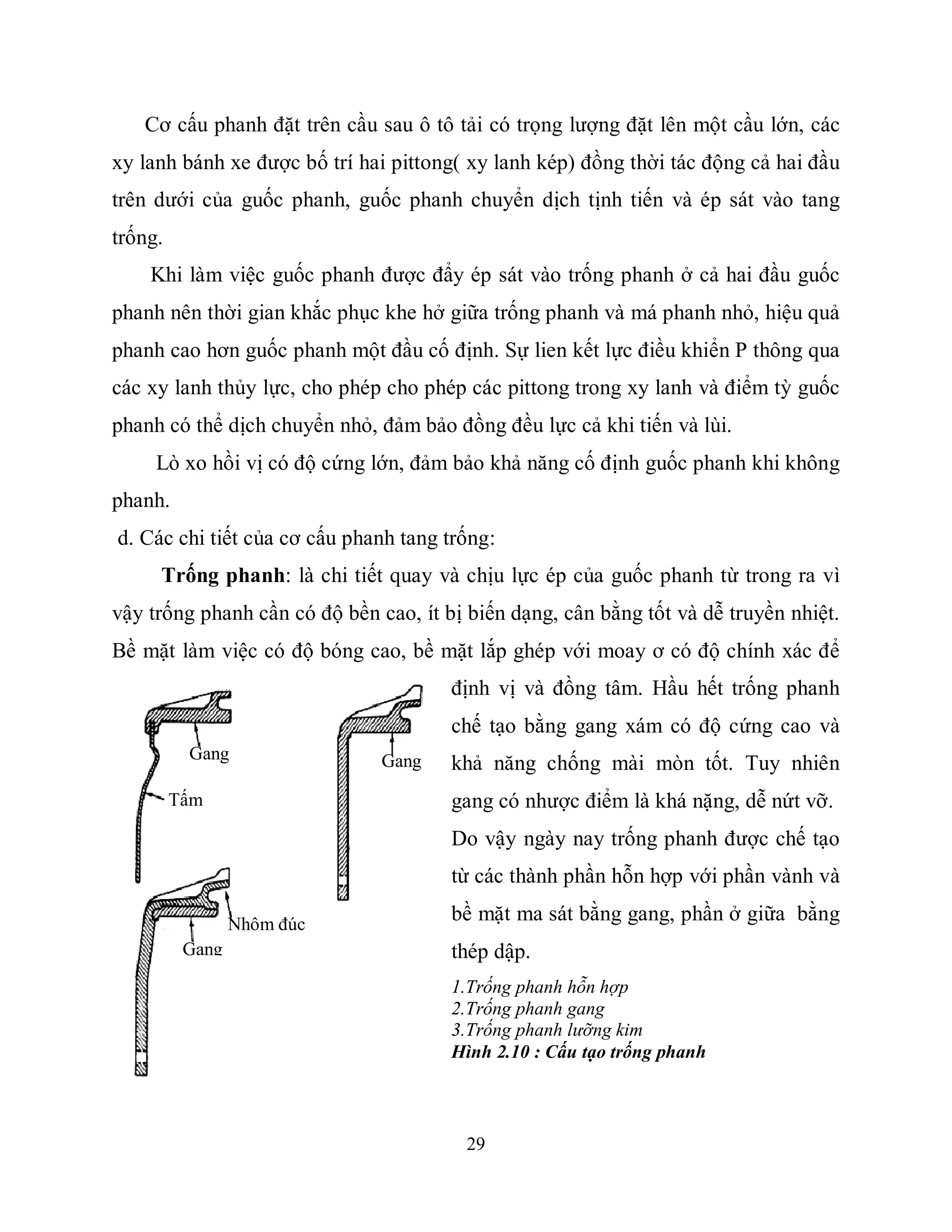 Đề tài: Cấu tạo hệ thống phanh ôtô và hệ thống phanh thủy lực - Gửi ...