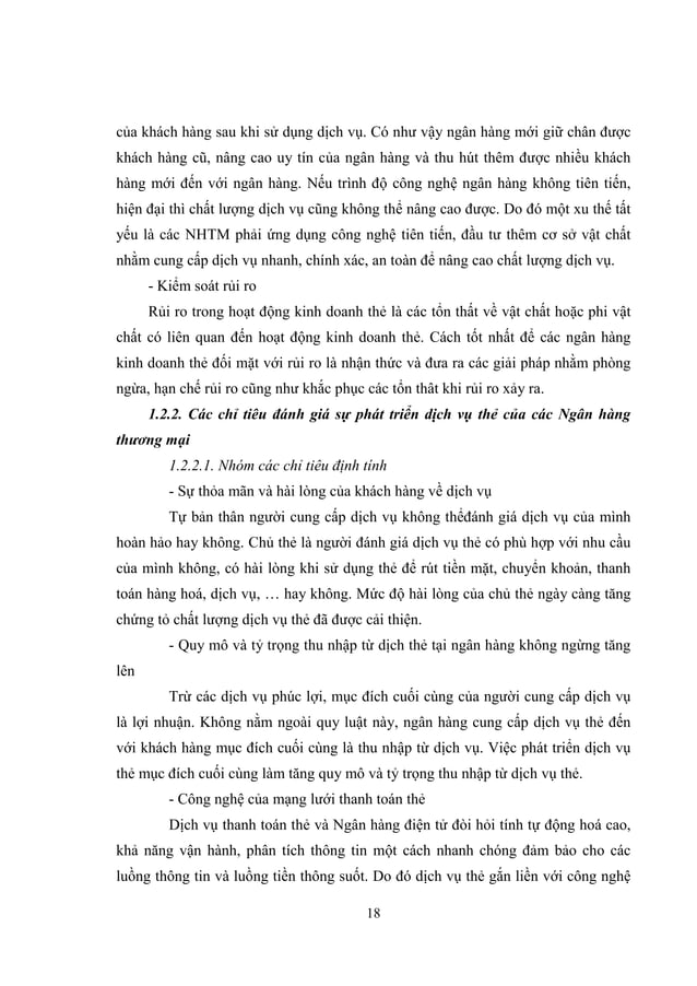 Luận văn: Phát triển dịch vụ thẻ tại Ngân hàng BIDV, HAY, 9d | PDF