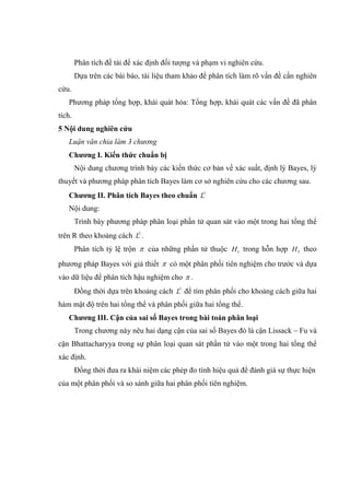 Luận văn: Phân tích bayes theo chuẩn 1 L, HOT, 9đ | PDF