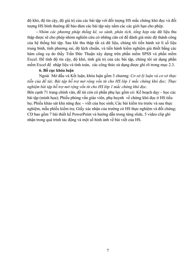 Đề tài: Hệ thống bài tập mở rộng vốn từ cho học sinh lớp 1, HAY | PDF